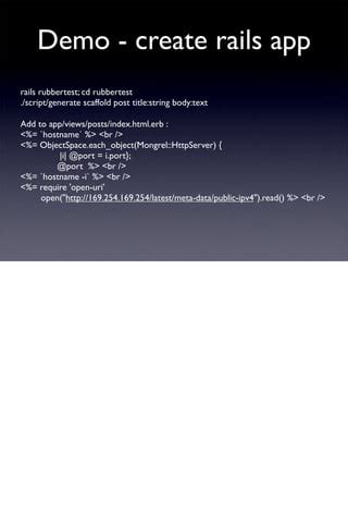Deploying Rails On EC Using Rubber Slides And Notes PPT