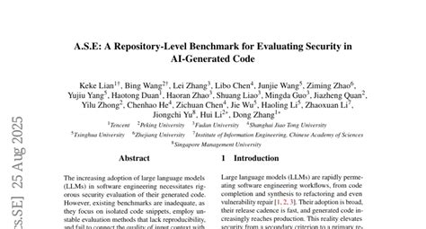 Ase A Repository Level Benchmark For Evaluating Security In Ai