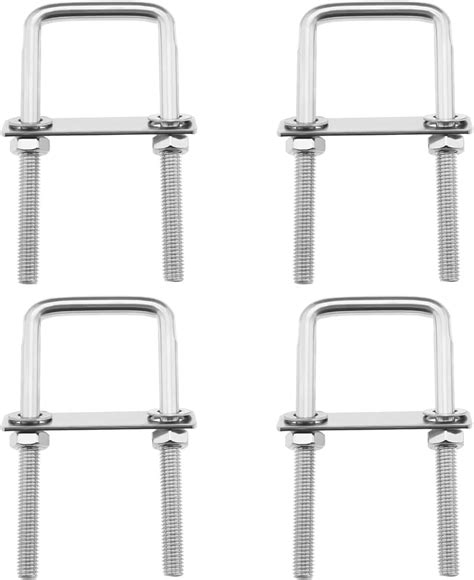 304 Stainless Tie Downs 4 Pack M6 U Bolts 304 Stainless Steel