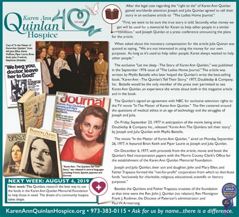40 Moments A Look Back At Karen Ann Quinlan Hospice