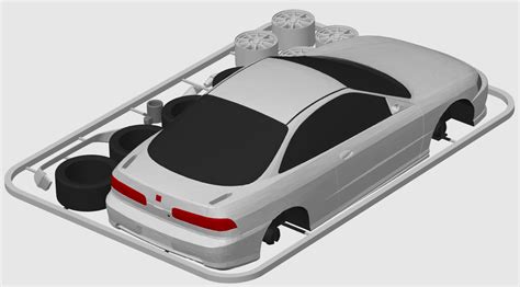 Honda Integra Type R Dc2 Jdm Kit Card By The Kit Card Guy Download Free Stl Model