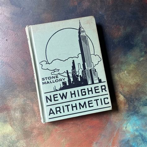 New Higher Arithmetic Vintage Textbook For Sale Log Cabin Vintage
