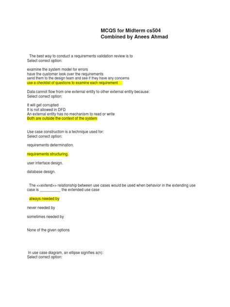Cs504 Mcqs Big File Pdf Class Computer Programming Object