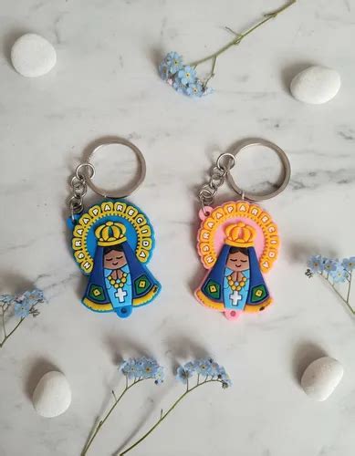 Kit 2 Chaveiros Nossa Senhora Aparecida Fé Amor Azul E Rosa Mercadolivre