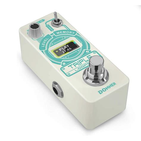 Donner Triple Looper Guitar Pedal Loop Pedal With Screen 3 Loops 30