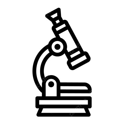 Microscope Vector Icon Design Illustration Microscope Science