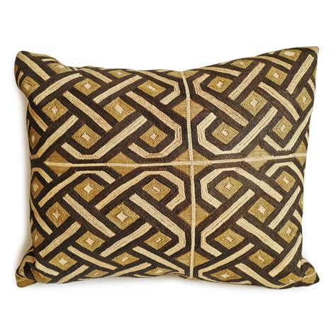 Vintage Kuba Grass Textile Pillow Furniture Design Mix Gallery