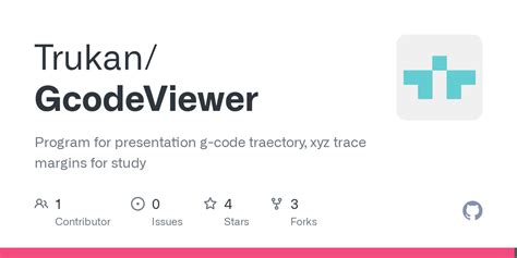 GitHub Trukan GcodeViewer Program For Presentation G Code Traectory Xyz Trace Margins For Study