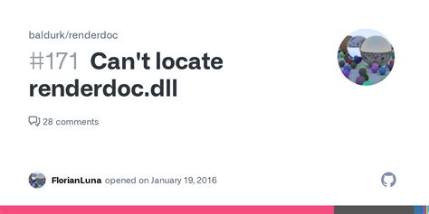 Cant Locate Renderdocdll · Issue 171 · Baldurkrenderdoc · Github