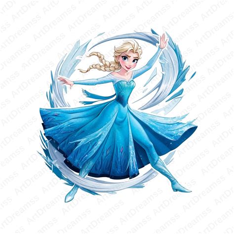 Elsa Clipart Png Elsa Princess Digital Elsa Frozen Style Cute Elsa
