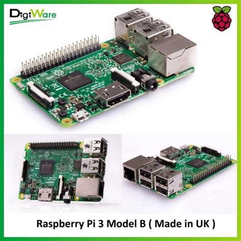 Raspberry Pi 3 Model B Uk Board Digiware Store