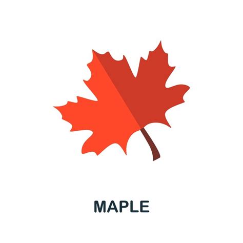 Premium Vector Maple Icon Simple Element From Autumn Collection