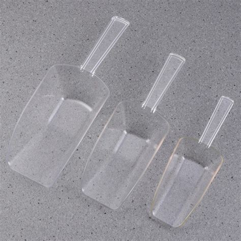 3 Pcs Multi Purpose Plastic Scoop Flour Scoops Candy Scoopers For