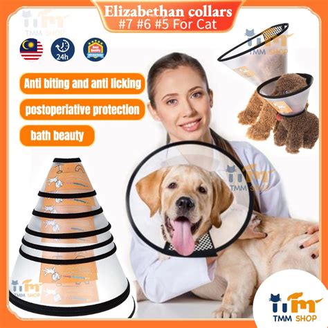 E Collar Cat Cone Collar Elizabeth Collar Cat Head Cover Kon Leher