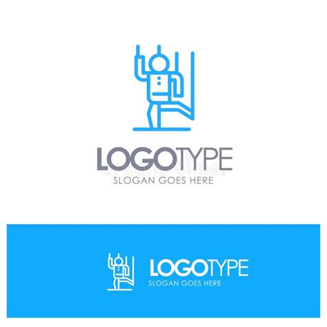 Command Control Human Manipulate Manipulation Blue Outline Logo