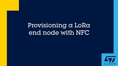 Anicet Giaimo On Linkedin Provisioning A Lora End Node With Nfc