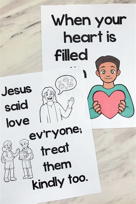 Jesus Said Love Everyone Flip Chart And Lyrics Primary Singing