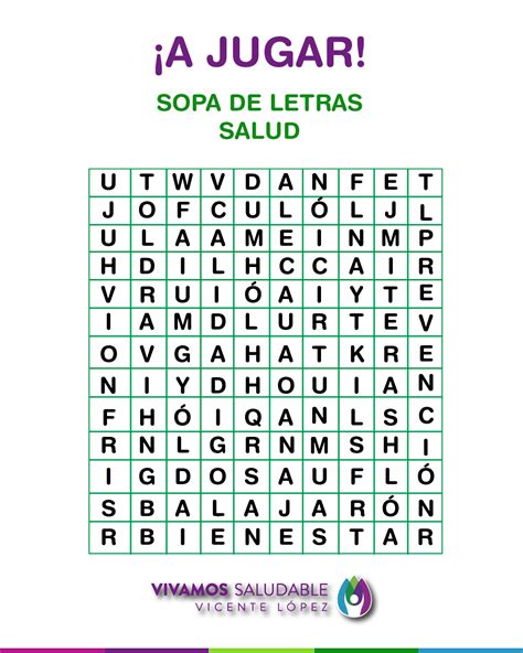 Sopa De Letras De Enfermedades