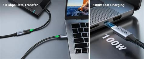 Ugreen Thunderbolt 3 Usb C Extension Cable Type C Male To Female