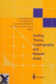 Coding Theory Cryptography And Related Areas Proceedings Of An International Conference On