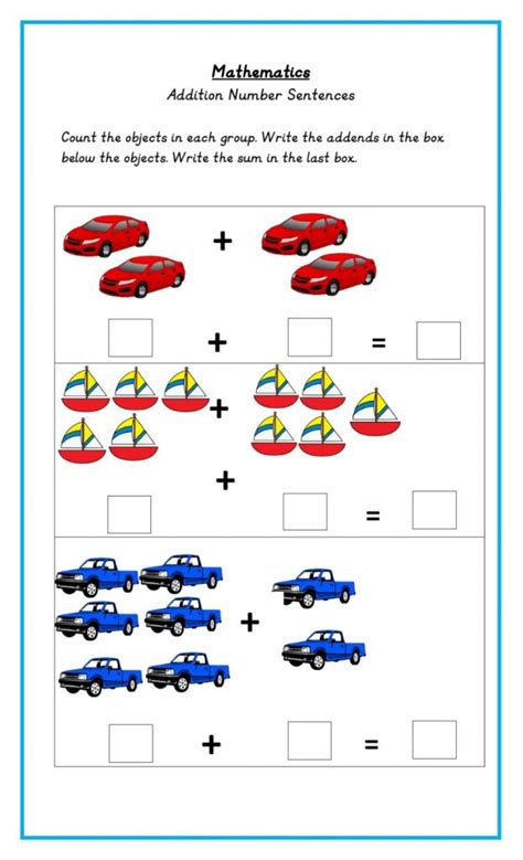 Writing Number Sentences Worksheets Printable Worksheets
