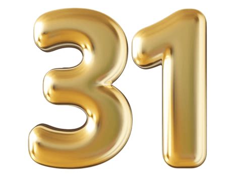 Número 31 Png Para Descargar Gratis