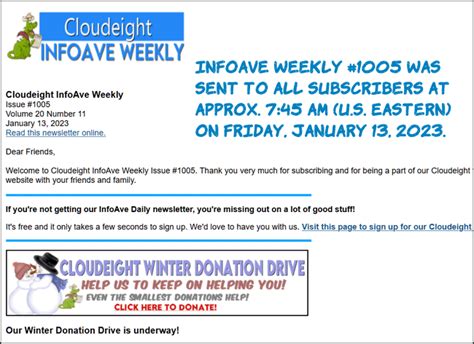 Cloudeight Infoave Weekly Issue 1005 Now Available Online