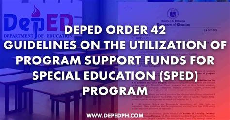 Deped Order 42 Utilization Of Support Funds For Special Education