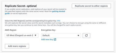 how to replicate secrets in aws secrets manager to multiple regions
