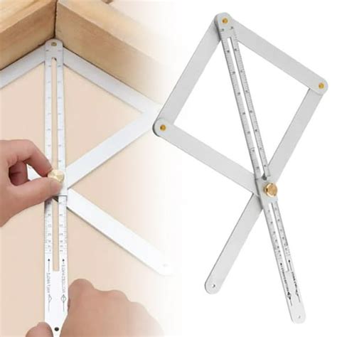 Woodworking Tools Aluminum Protractor Extended Corner Angle Finder