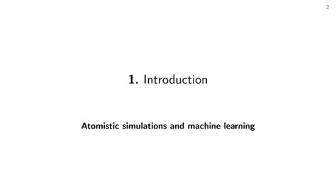 Lecture Interatomic Potentials Enabled By Machine Learning Pdf