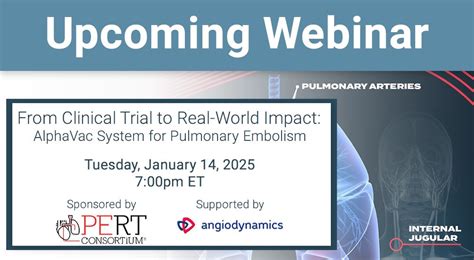 Join Us January 14 At 7pm For The Webinar From Clinical Trial To Real