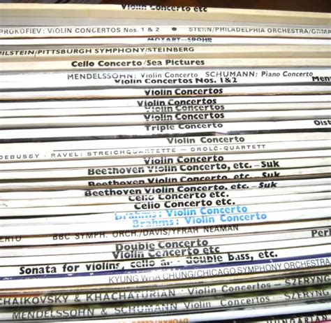 Job Lot Classical Lps Sxl Asd Sax Record Collection Violin Cello