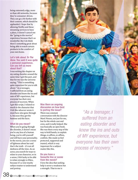 Lily Collins Cleo Magazine Singapore September 2017 Issue • Celebmafia