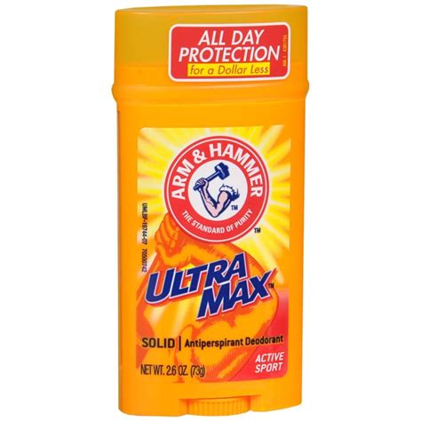 Arm And Hammer Ultramax Anti Perspirant Deodorant Solid Active Sport 2