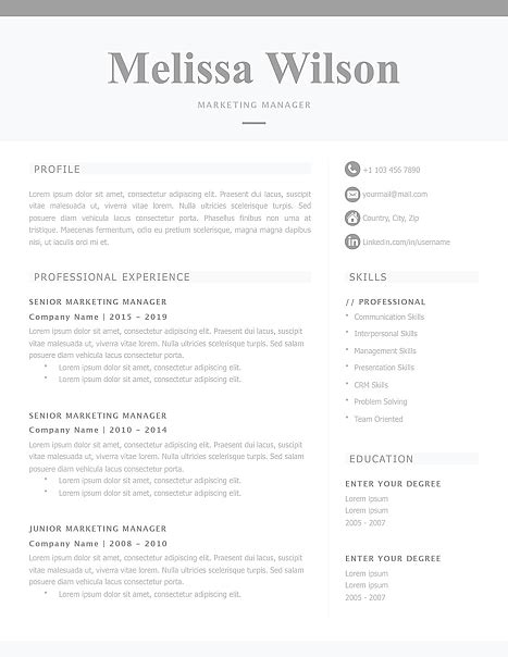 Perfect Classic Resume Examples Summary Of Myself For