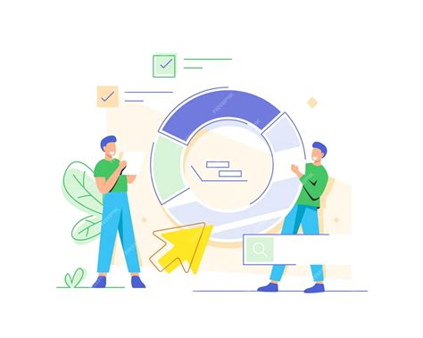 Premium Vector Processing And Analysis Modern Vector Illustrationbusiness Charts And Diagrams