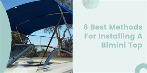 How To Install A Bimini Top On A Boat [best Method]