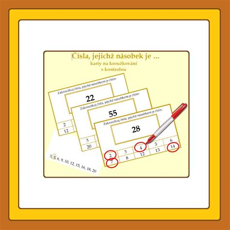 Násobek čísla Učitelnice