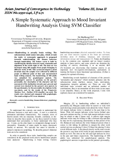 Pdf A Simple Systematic Approach To Mood Invariant Handwriting Analysis Using Svm Classifier Pdf A Simple Systematic Approach To Mood Invariant Handwriting Analysis Using Svm Classifier
