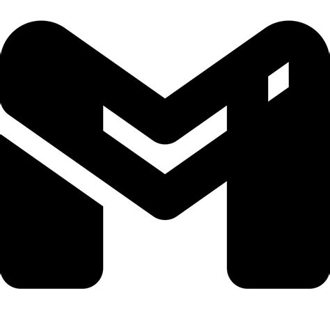 Gmail Logo Black Icons Free Download Svg Png 