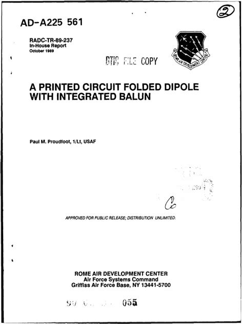 Printed Dipole Antenna Pdf Antenna Radio Transmission Line