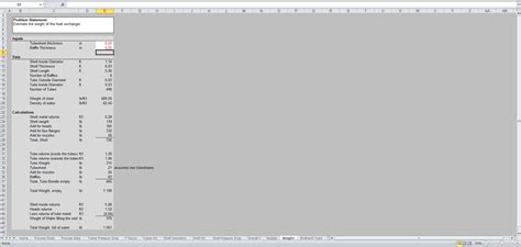 Heat Exchangers Excel Workbook Eloquens