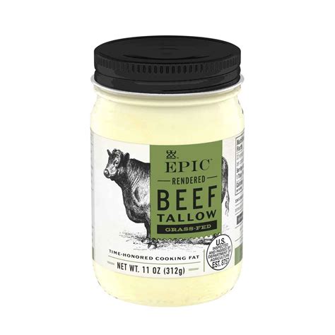 Rendered Beef Tallow Grass Fed 11 Oz
