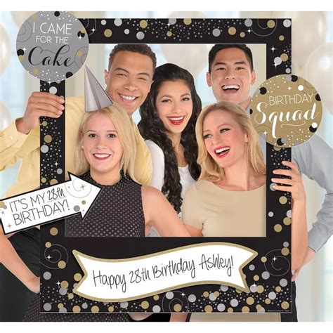 Giant Sparkling Celebration Birthday Photo Frame Kit Birthday Photo