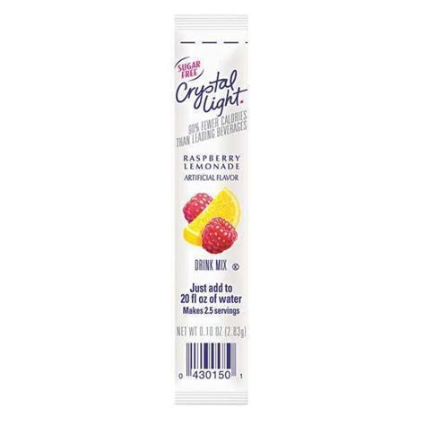 Crystal Light On The Go Tea Mix Powder 016 Oz Mix Powder Raspberry