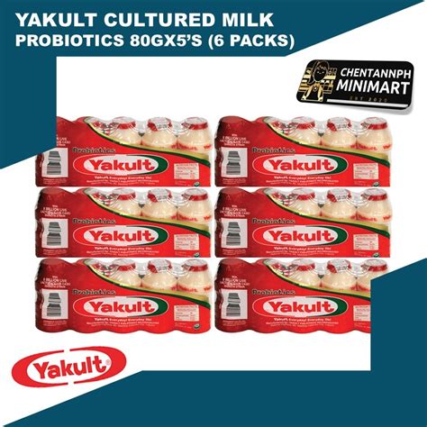 6 Packs Yakult Cultured Milk Probiotics Drink Original 80ml X 30