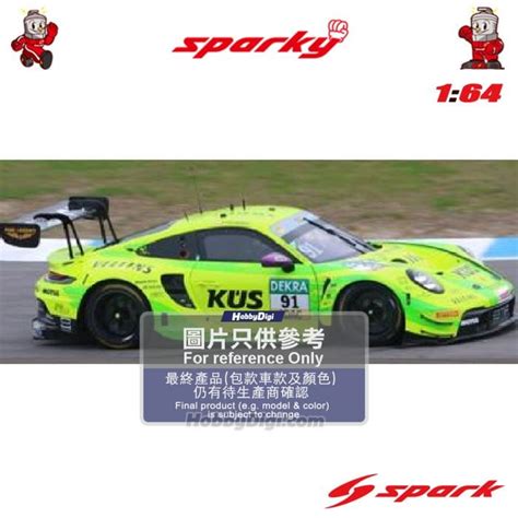 Sparky 164 合金模型車 Porsche 911 Gt3 R No91 Manthey Ema Dtm 2025