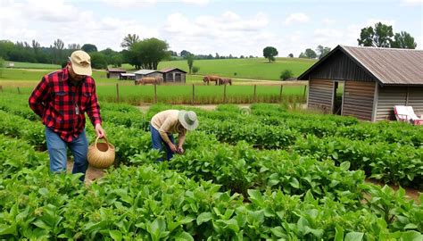 Farmers Planting Seedlings Agriculture Work Farming Seedlings