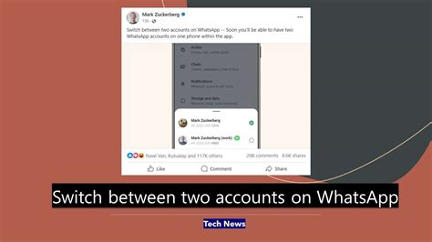 Mark Zuckerberg Run Two Whatsapp Accounts On One Device With Ease